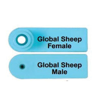 All Flex Tag System Sheep Two Piece Ear Tags in Blue Blank – Heritage ...